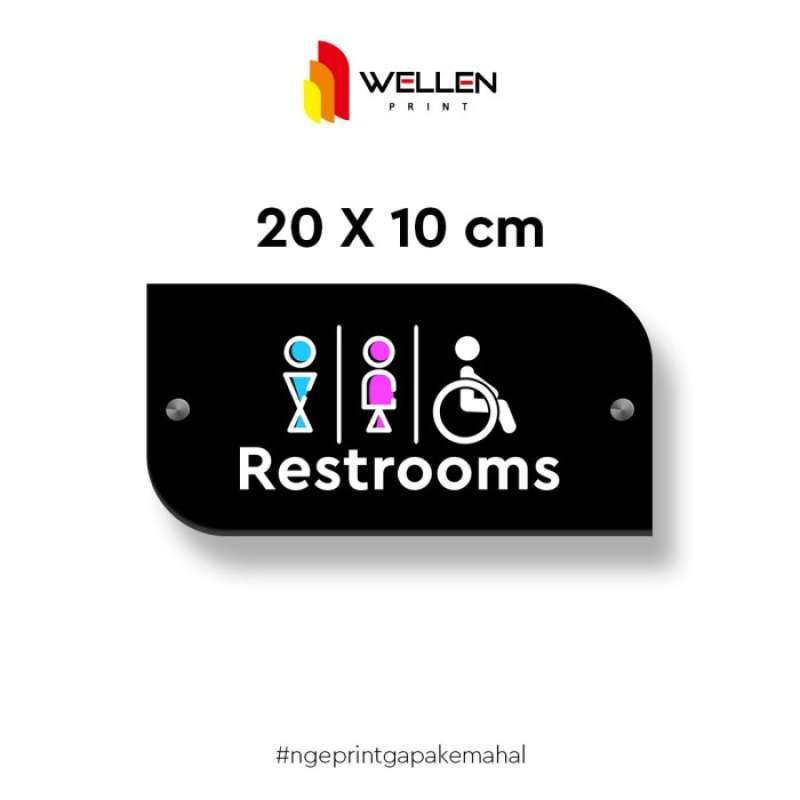 Jual Acrylic Sign Board Uv Print / Akrilik Papan Nama Tanda Ruangan Di ...