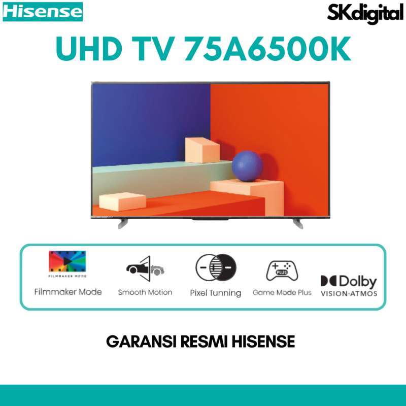 Promo HISENSE 75A6500K Led Tv 75 Inch 4K UHD WIFI DOLBY Diskon 2% di Seller SKdigital - LG STORE ...
