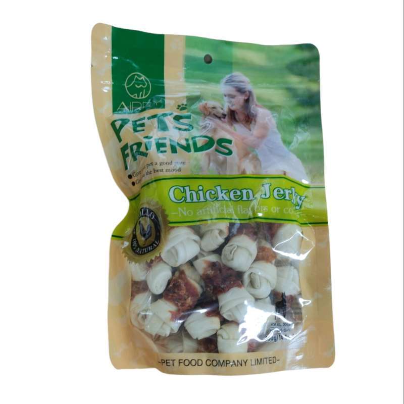 Jual Snack cemilan Anjing bentuk tulang rasa chicken/ayam 400 gram di ...