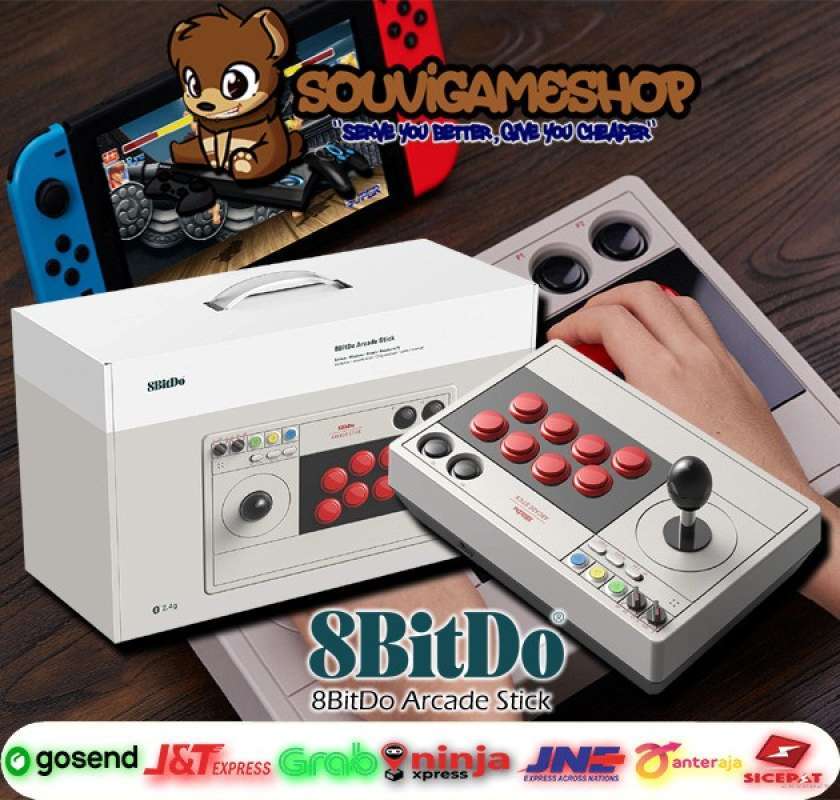 Jual 8bitdo Arcade Stick / Stik / Controller for Switch Windows Steam ...