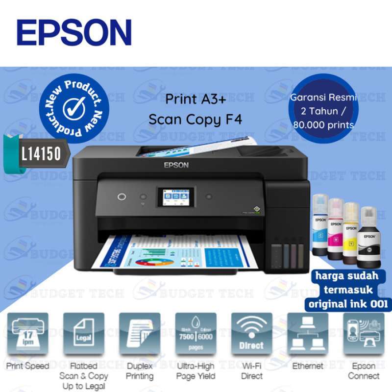 Promo Epson EcoTank L14150 A4+ Wi-Fi Duplex All-in-One Ink Tank Diskon ...