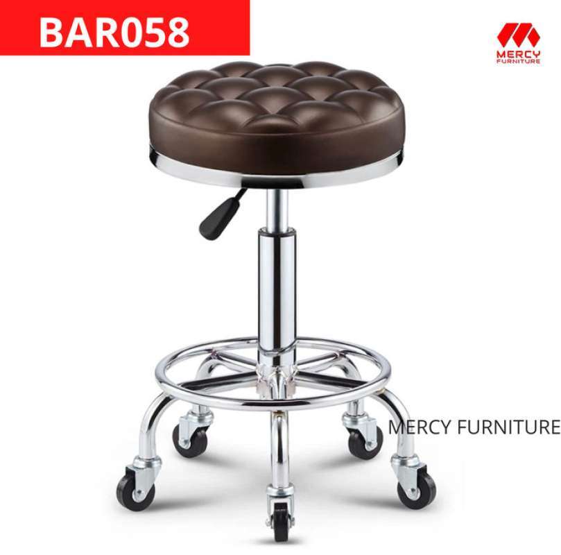 Promo Mercy Bar Stool 058 Kursi Bar Roda Kursi Salon Kursi Duduk Busa ...