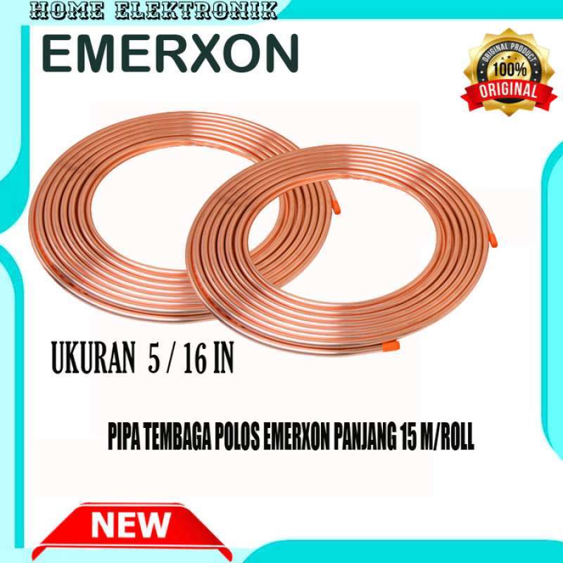 Promo Pipa Tembaga Polos Mrek Emerxon 15 M /roll Ukuran 5/16 In Diskon ...