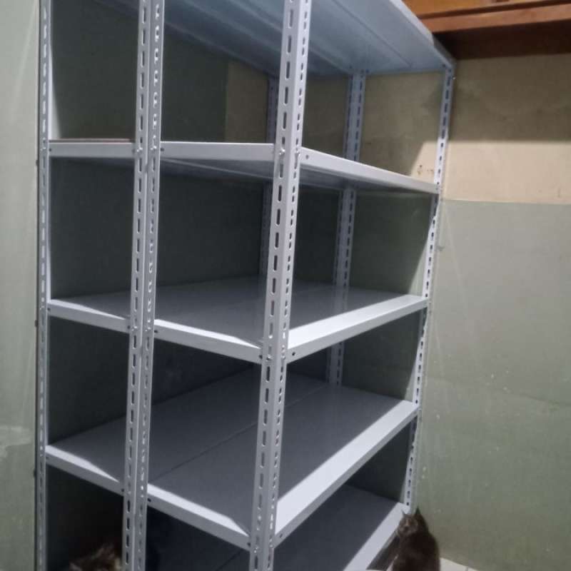 Promo Rak Besi Siku Lubang 5 Susun 120 Cm X 60 Cm X 200 Cm Rak Knock ...