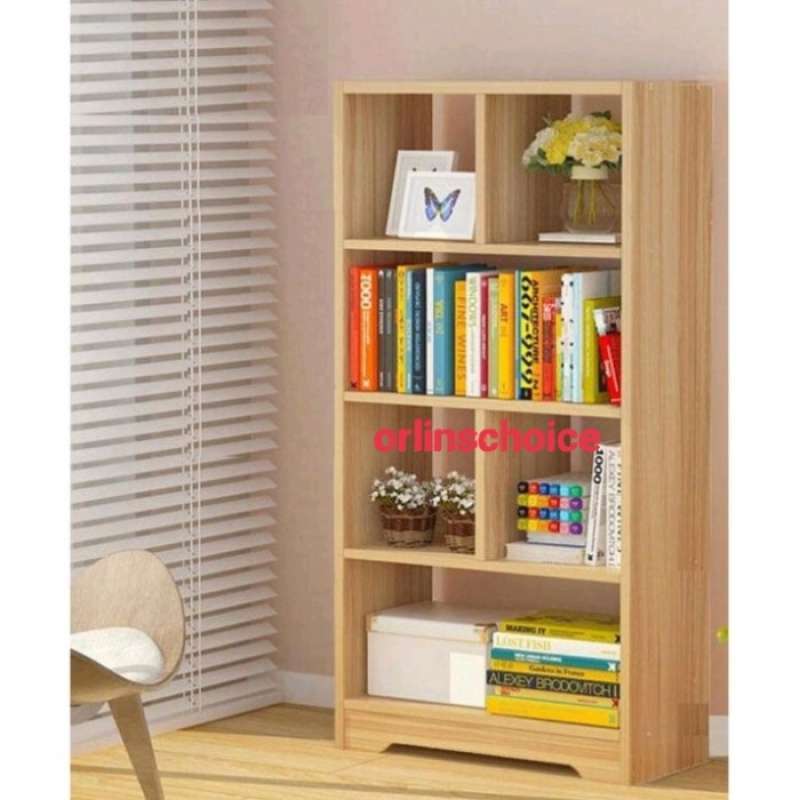Promo Rak Buku Minimalis Lemari Serbaguna / Rak Buku 4 Tingkat- Via ...