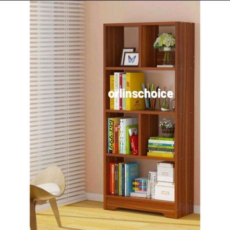 Promo Rak Buku Minimalis Lemari Serbaguna / Rak Buku 4 Tingkat- Via ...