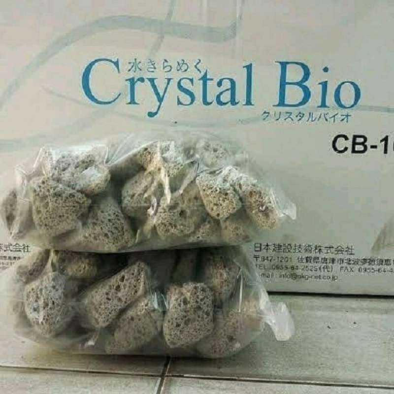 Promo Crystal Bio 500 Gr Original Japan Media Filter Aquarium Kolam ...