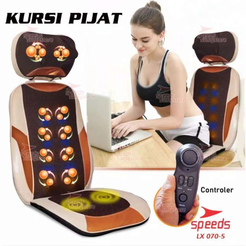 Promo Kursi Pijat Elektrik Bisa Di Rumah Di Mobil Massage Cushion Speeds -5 Diskon 23% Di Seller ...