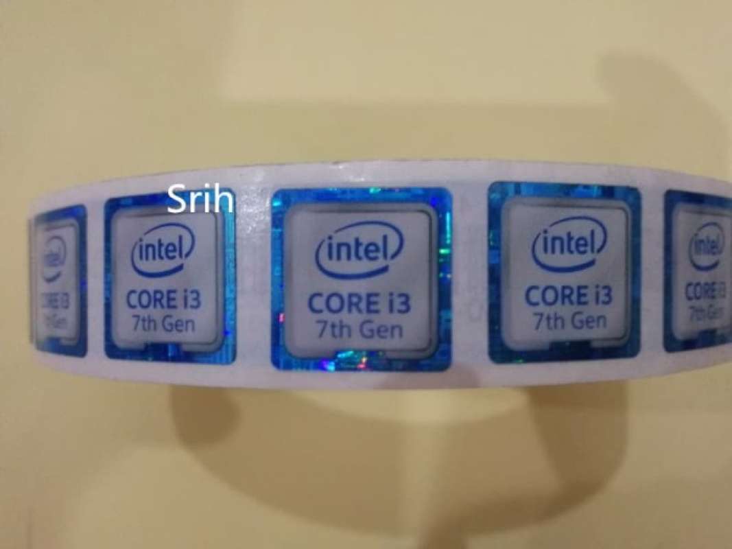Jual Stiker Logo Core i3 7th Gen Original di Seller Retail Indo Global ...