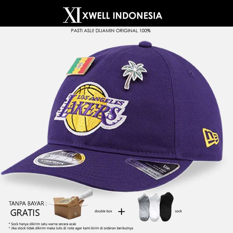 Promo Topi New Era 9fifty City Teams Los Angeles Lakers Purple Rc Cap ...