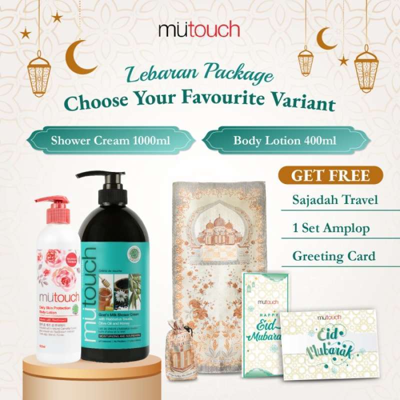 Jual Paket Lebaran - Mutouch Shower Cream 1000ml + Body Lotion + Free ...