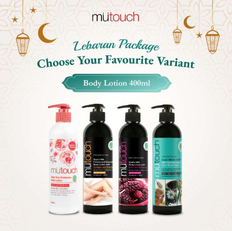 Jual Paket Lebaran - Mutouch Shower Cream 1000ml + Body Lotion + Free ...