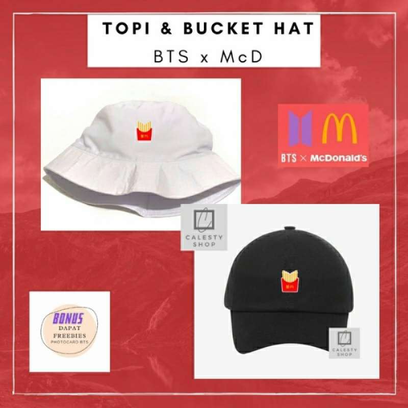Jual Topi Bts X Mcd / Bucket Hat Bts X Mcd / Btsxmcd / Topi Mcd / Topi ...