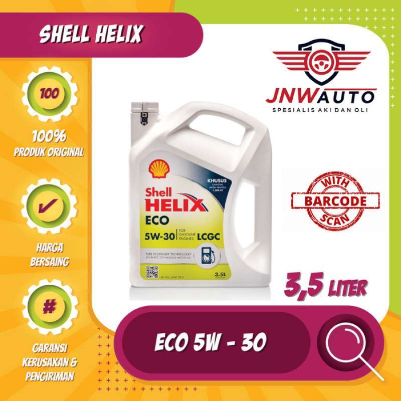 Promo Shell Helix ECO 5W-30 - 3.5 LITER Oli Mesin Mobil LCGC Diskon 23% ...