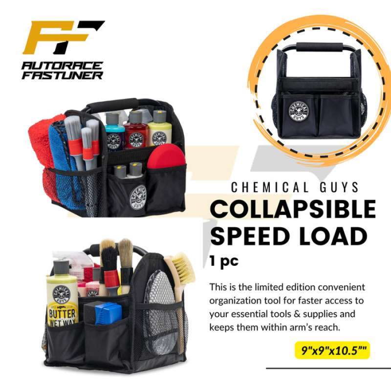 Jual Chemical Guys Small Collapsible Detailing Caddy & Storage ...