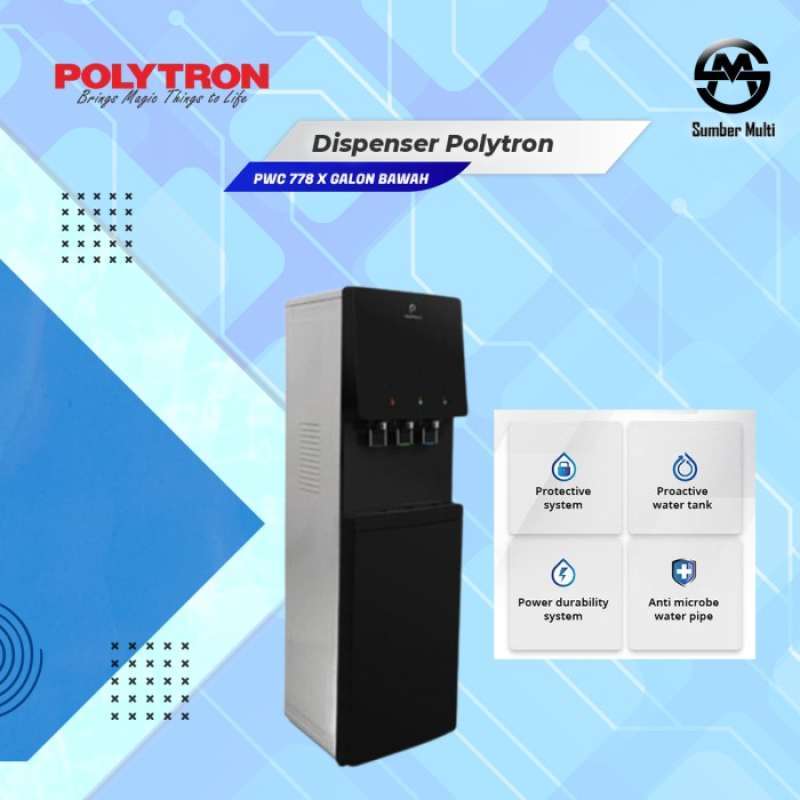 Promo Dispenser Polytron Pwc 778 X Galon Bawah Diskon 23% Di Seller ...