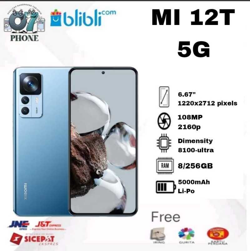 Jual Xiaomi Mi 12t Ram 8gb Dan Internal256gb - Garansi Resmi Indonesia ...