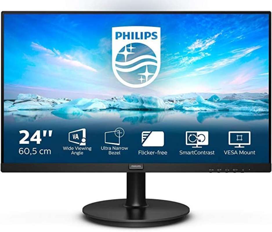 Jual Monitor Led Philips 241v8lb (24) Va/fhd/4ms/100hz/hdmi/vga Di ...