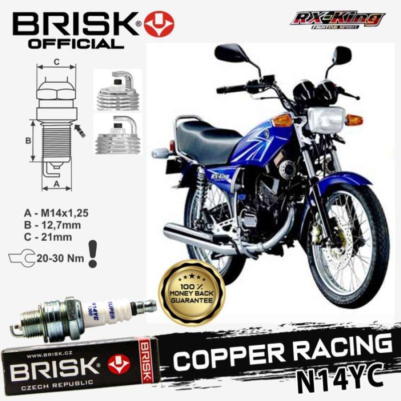 Jual Busi Motor Brisk Copper Racing Tipe - N14YC di Seller Retail Indo ...