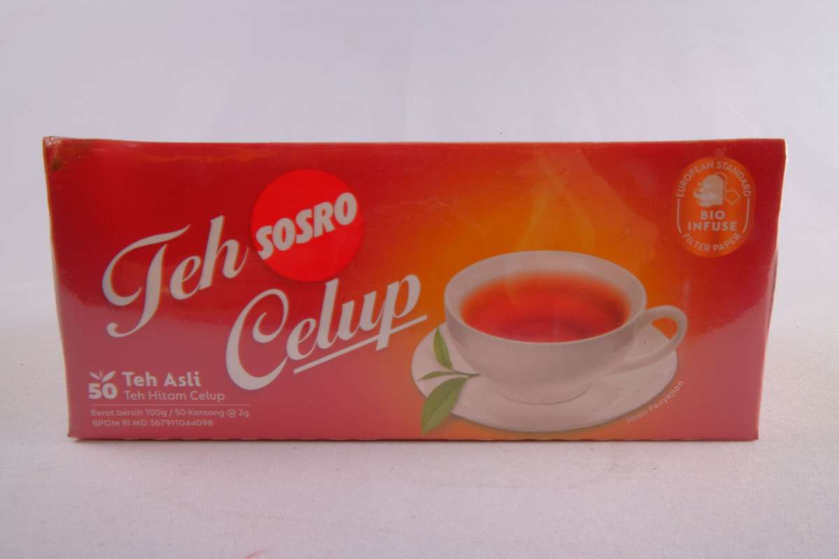 Jual Teh Celup Sosro / Black Tea 50's x 2gr (1 Box isi 50 Tea Bag) di ...