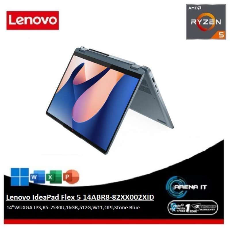 Promo Lenovo IdeaPad Flex 5 14ABR8-82XX002XID [14WUXGA IPS,R5-7530U ...