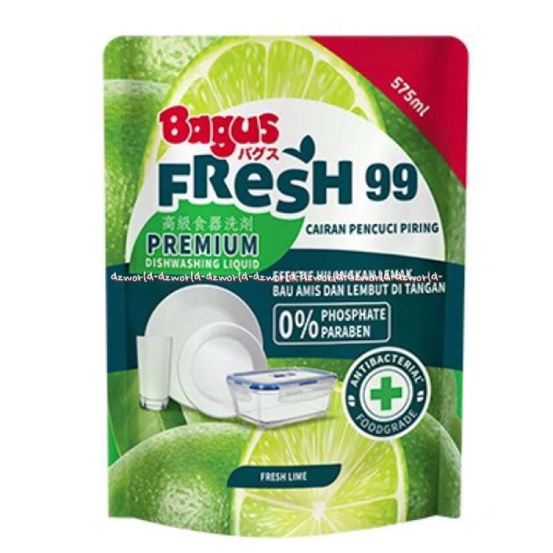 Jual Bagus Fresh 99 Cairan Pencuci Piring 585ml Refill Isi Ulang ...