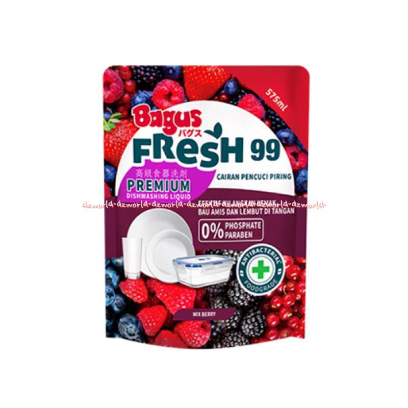 Jual Bagus Fresh 99 Cairan Pencuci Piring 585ml Refill Isi Ulang ...
