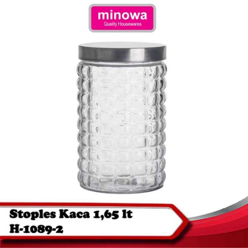 Jual Minowa Stoples Kaca 900, 1.250, 1.650, 2.100 Ml / Glass Canister ...