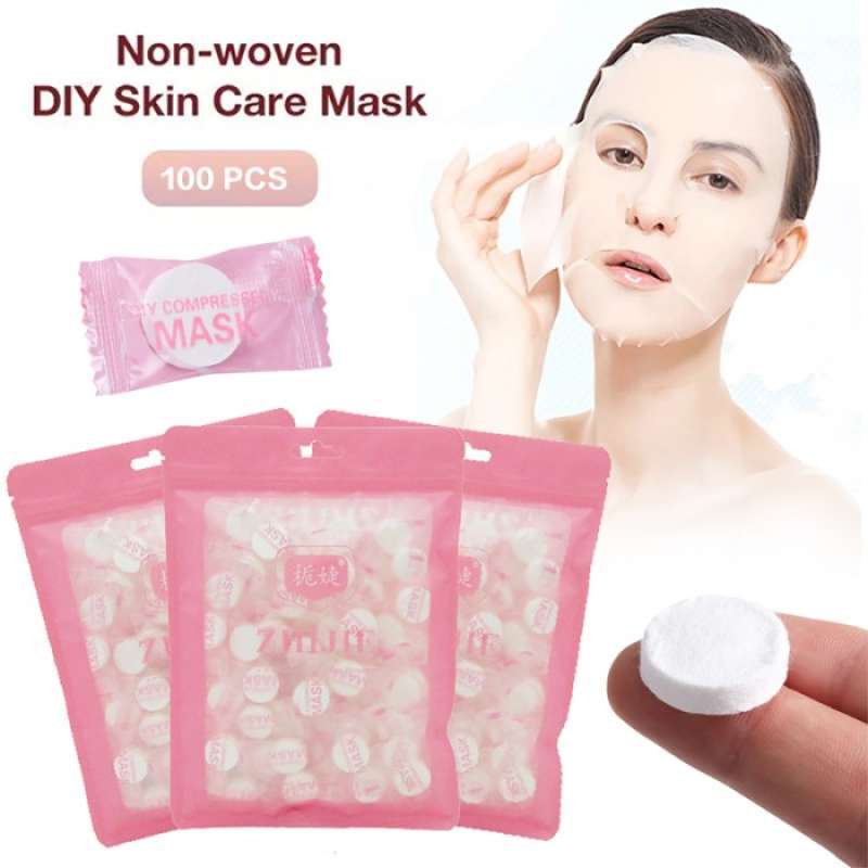 Promo Compressed Paper Mask Sheet /Tablet Mask/Masker Kertas isi 20/50 ...
