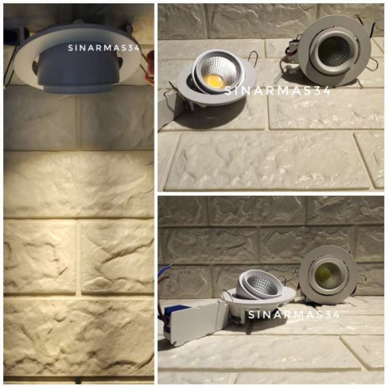 Promo Downlight Spot 7watt Warm Led Komplit Set Wallwasher Keong ...