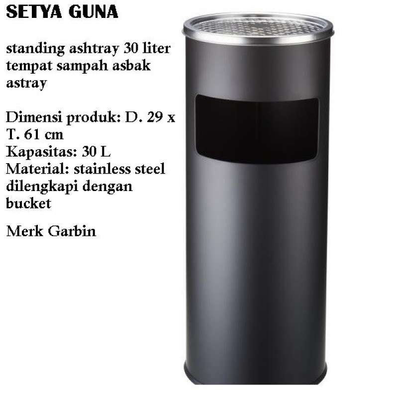 Promo Standing Ashtray 17 Liter Tempat Sampah Asbak ( Garbin ) Diskon ...