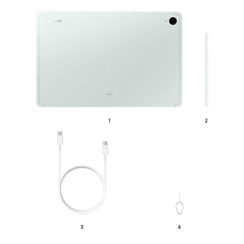 Jual Samsung Galaxy Tab S9 Fe (6/128gb) + Tab S9 Smart Book Cover + Ta 25w - Green Di Seller ...