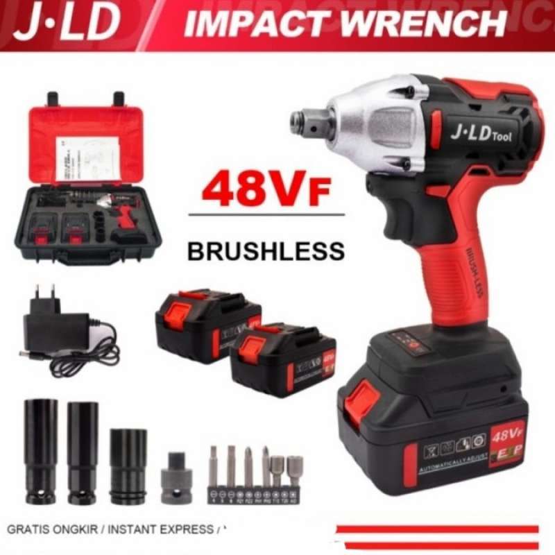 Promo JLD IMPACT WRENCH CORDLESS WIRELESS 48V ALAT PEMBUKA BAUT ...