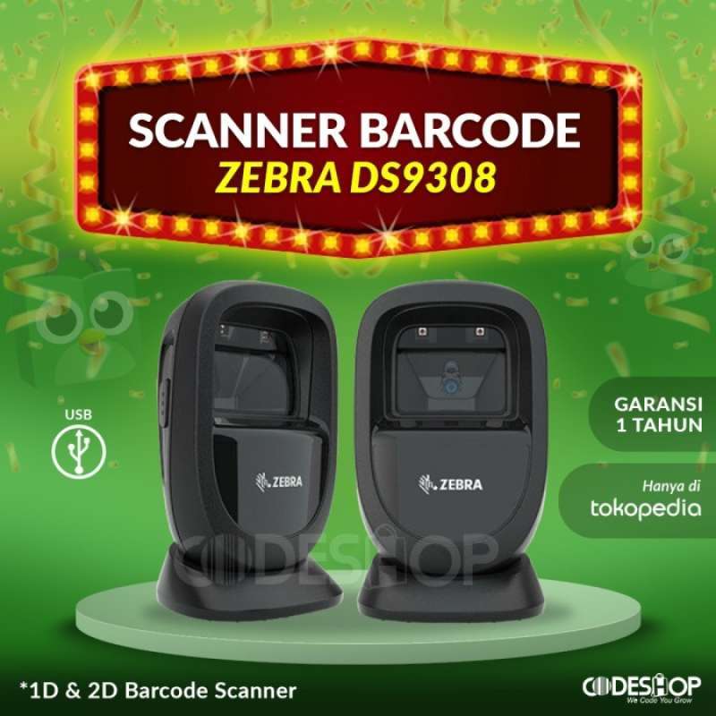 Jual Barcode Scanner Symbol Ds9208 - 2 Dimensi ( Qr Code E-faktur Pdf ...