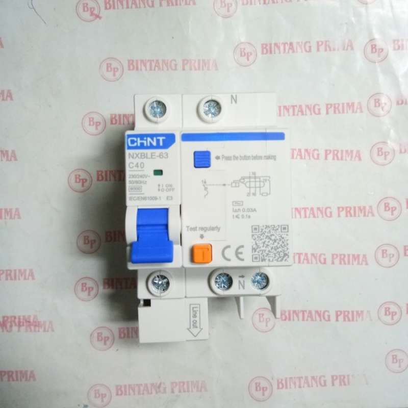 Promo Rccb / Elcb / Rcbo 2p 40a-60a Tipe Nxble-63 1p+n 6 Ka Merk Chint Diskon 23% Di Seller Cv ...