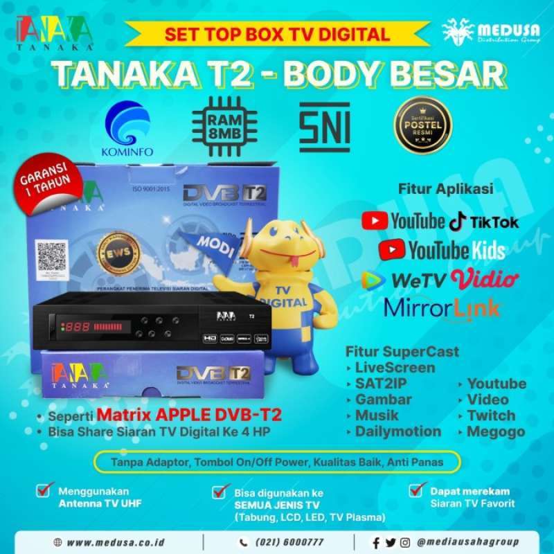 Promo STB TANAKA T2 Sniper Set Top Box TV TV Digital TV DIGITAL Diskon ...