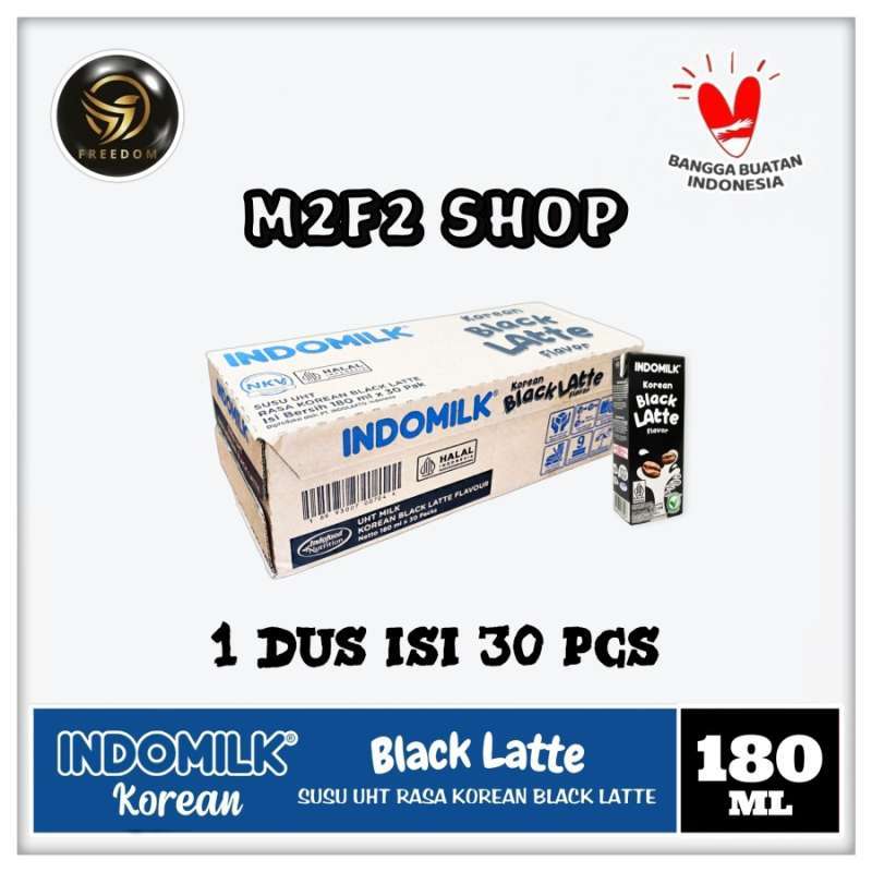 Promo Susu Indomilk Korean Black Latte Kotak UHT - 180 ml (Kemasan Karton) Diskon 18% di Seller ...
