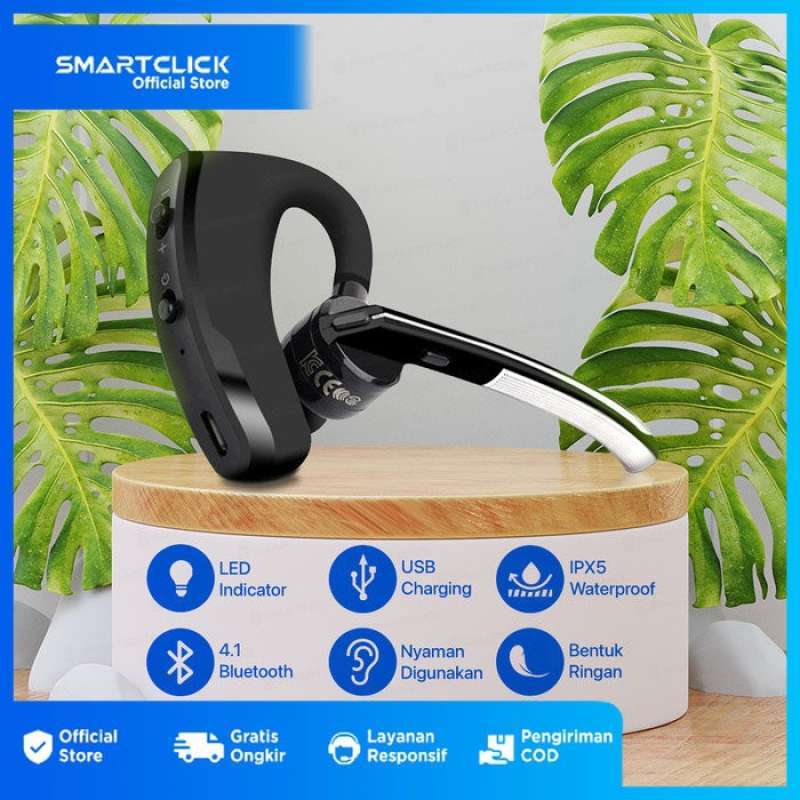 Jual EARPHONE BLUETOOTH VOYAGER SMART WIRELESS HEADSET STEREO WITH MIC ...