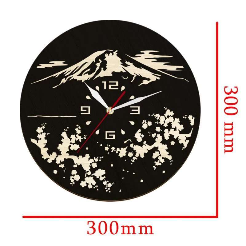 Promo Fujiyama Japan National Symbol Fugaku Clock For Living Room Decor ...