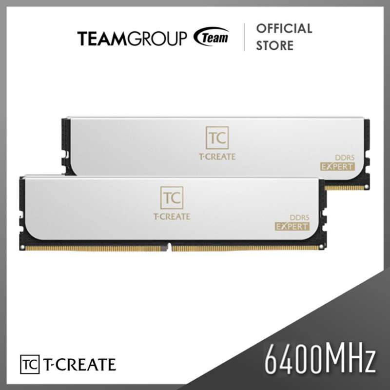 Jual Teamgroup Memory T-CREATE EXPERT DDR5 2x16GB 6400Mhz - White di ... Jual Teamgroup Memory T-CREATE EXPERT DDR5 2x16GB 6400Mhz - White di ...