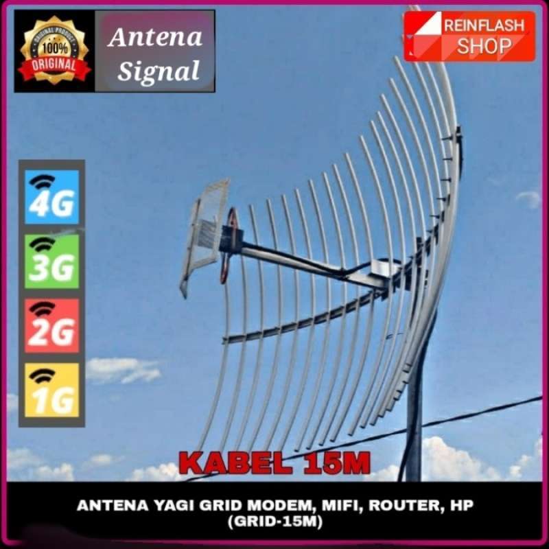 Promo Antena Tembak Pencari Penguat Signal Yagi Grid Modem Mifi Router ...