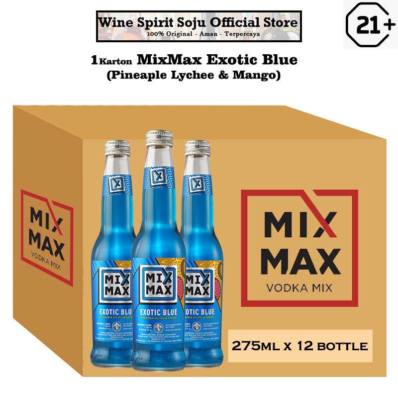 Jual Mix Max Exotic Blue (Pineapple Lychee Mango) 275mL x 12botol ...