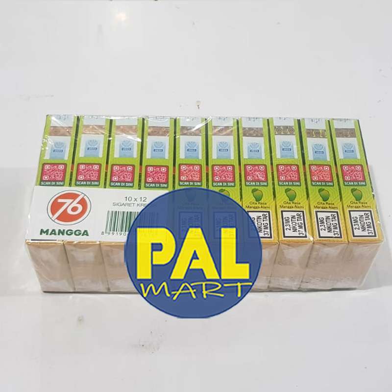 Jual Djarum 76 Mangga Rokok Kretek [1 Slof / 10 Bungkus @ 12 Batang ...