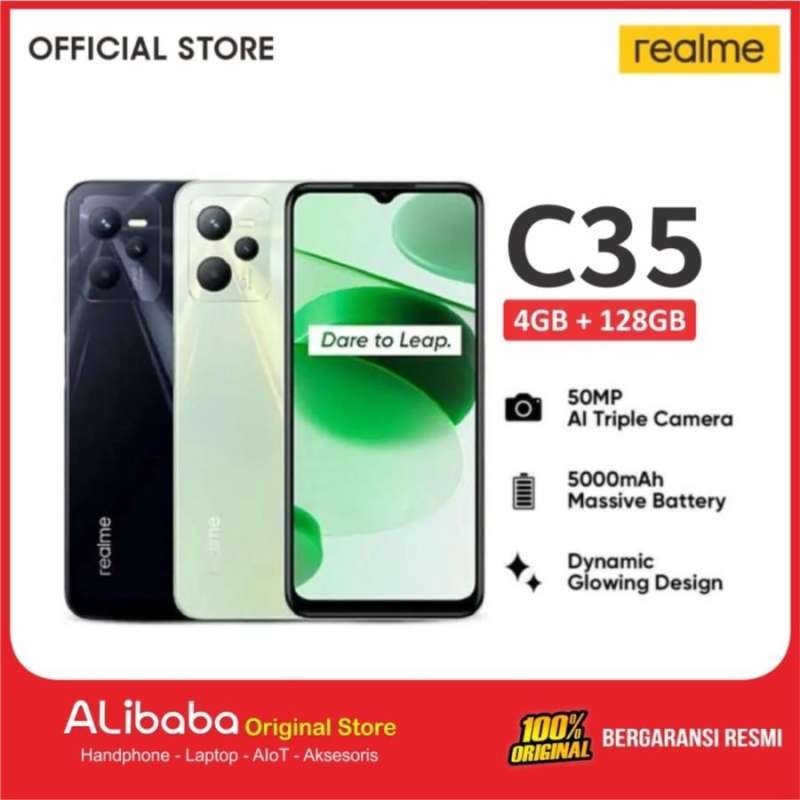 Jual REALME C35 [4/128GB] Triple Camera 50MP Garansi Resmi di Seller ...