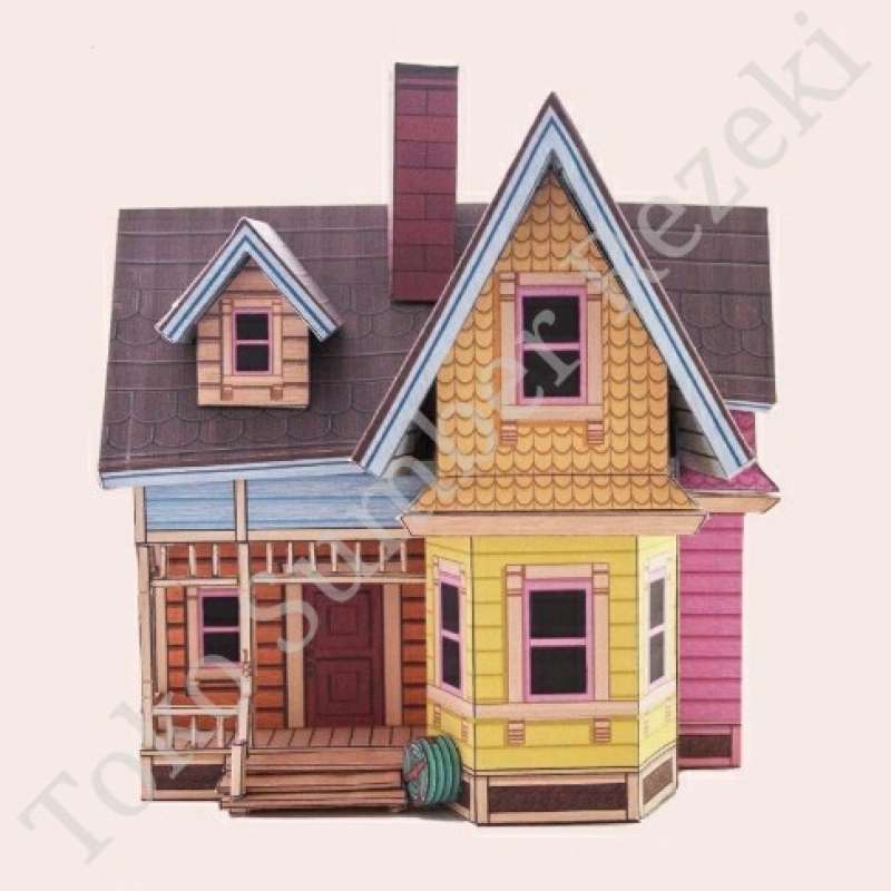 Jual Carl House DIY Papercraft Rumah Paper Craft Building Bangunan ...