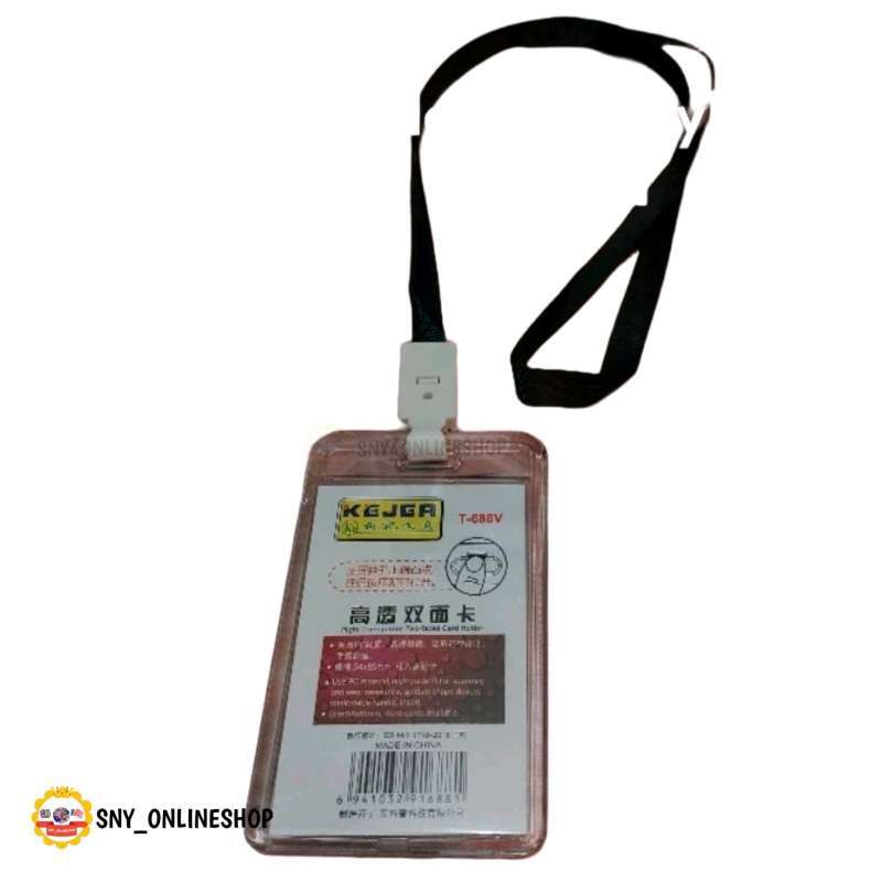 Jual ID Card Holder / Name Tag Yoyo / Casing ID Card Acrylic 2 Sisi ...
