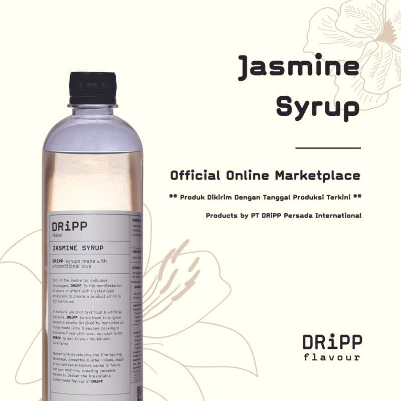 Jual Dripp Syrup Jasmine Syrup 760ml Dripp Sirup Jasmine 760ml Di ...