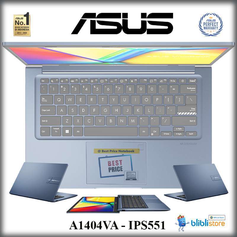 Jual Asus Vivobook 14 A1404va-ips551 - Quiet Blue [intel® Core™ I5 ...