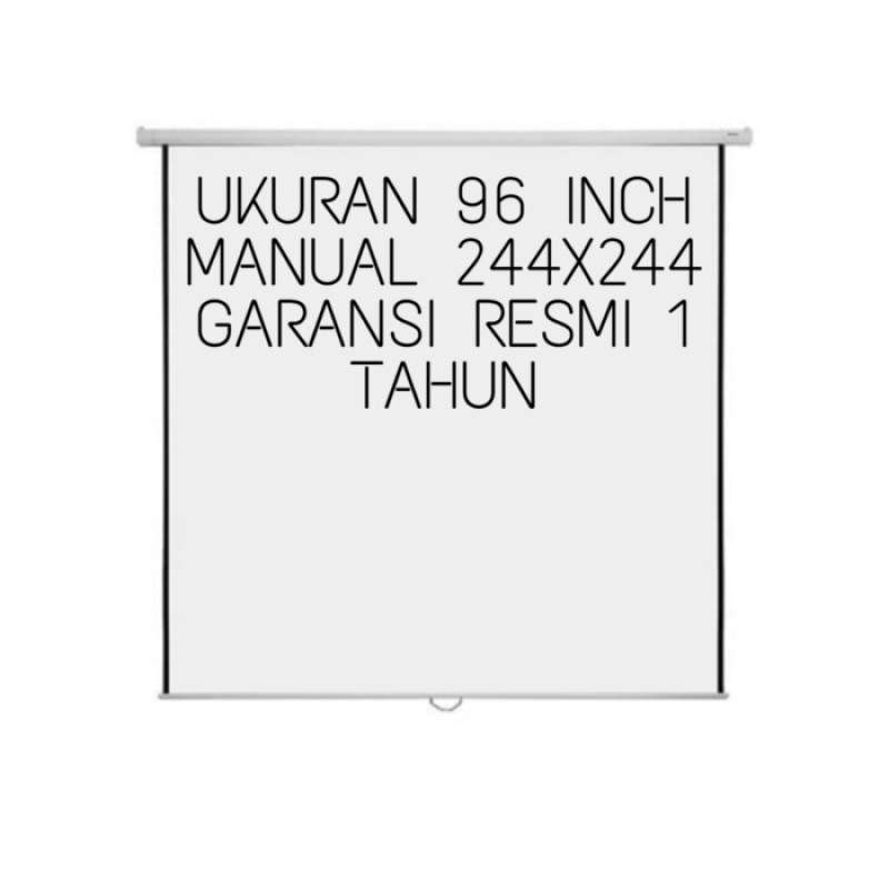 Promo Layar Proyektor/screen 96 Inch Manual Diskon 33% Di Seller ...