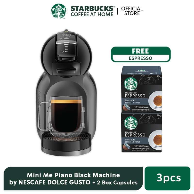 Jual Mini Me Piano Black Machine + 2x Capsules (espresso) Di Seller ...